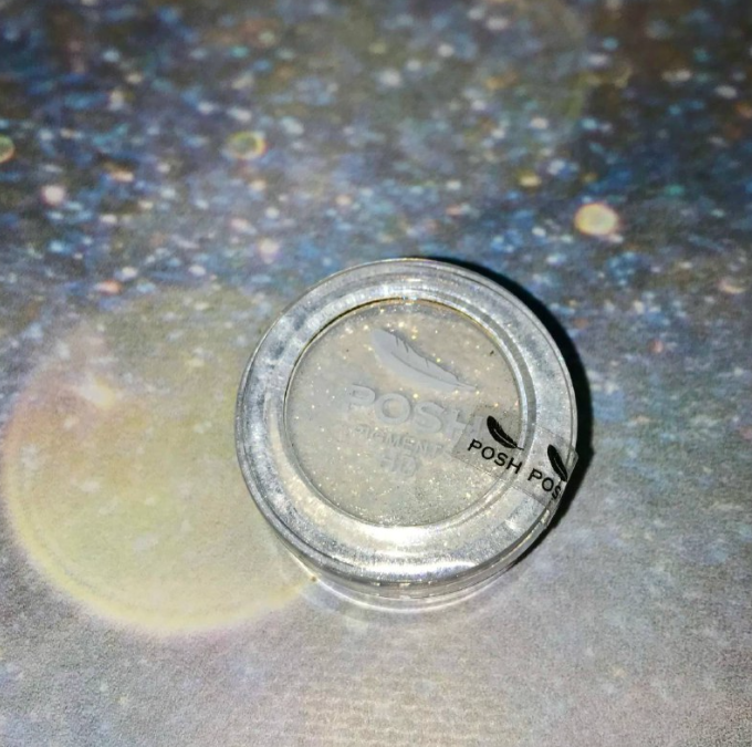 POSH HD-Пигмент для глаз и губ 10 гр Среднедисперсный Космическое Сияние Белоснежный с Серебром №11 Первый Снег