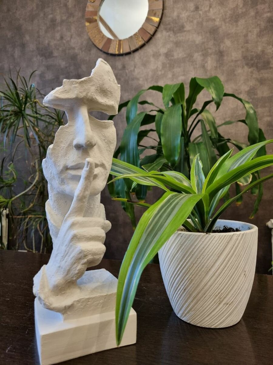 Cтатуэтка "Тишина" от Семейного производства лидер, гипс, ручная работа, 40 см