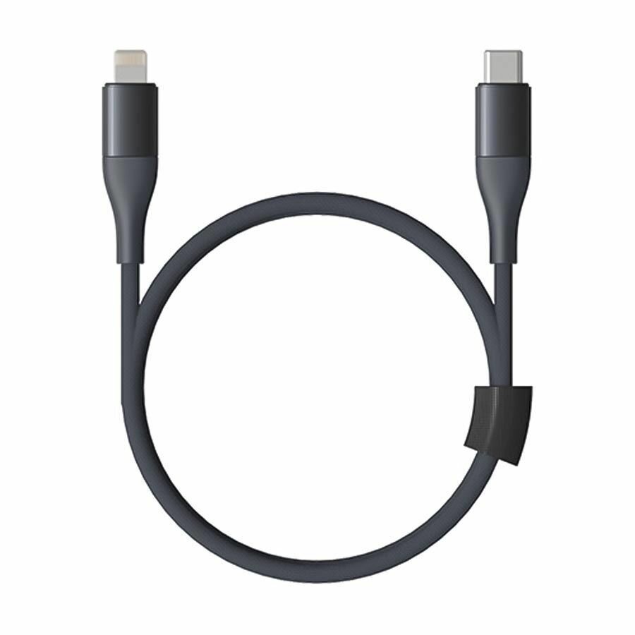 Кабель Type-C/Lightning SOLOVE 100 см 20W PD 3А DW5 Dark Grey RUS