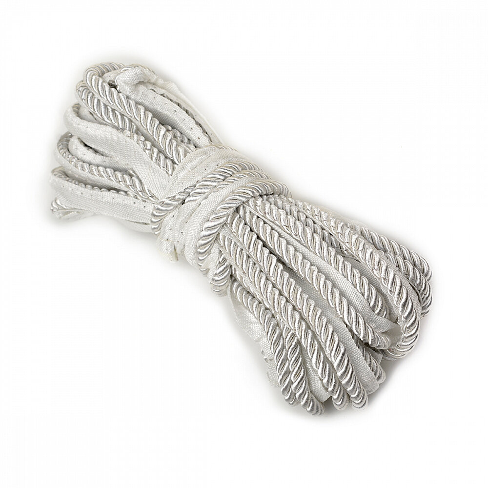 Кант для шитья (кант отделочный) 8мм цв. белый упак.10 м