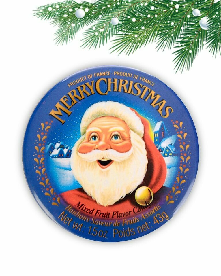 Леденцы RENDEZ VOUS рождественские со вкусом фруктов: Санта Клаус, 43г. Франция