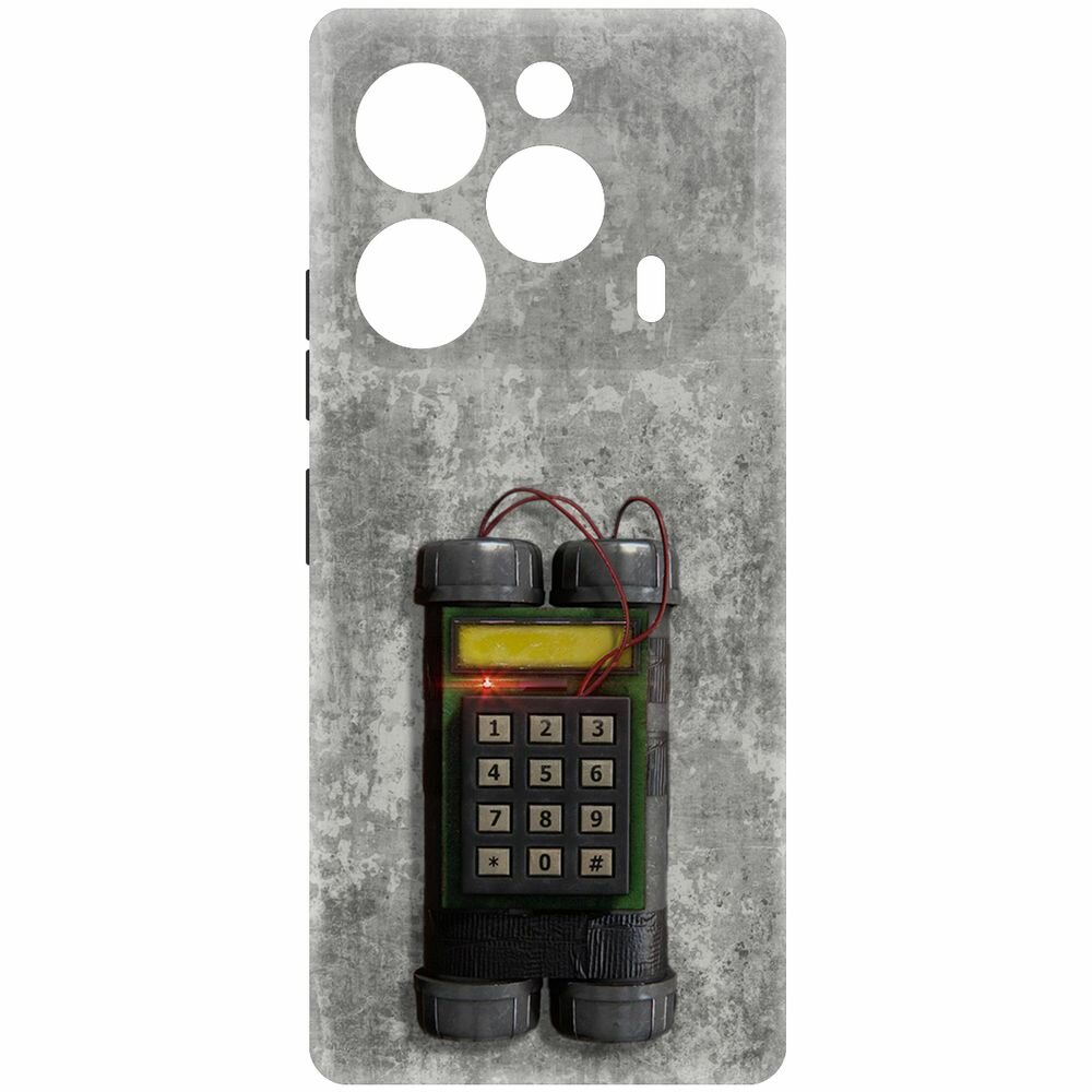 Чехол-накладка Krutoff Soft Case Cтандофф 2 (Standoff 2) - C4 для TECNO Pova 6 черный