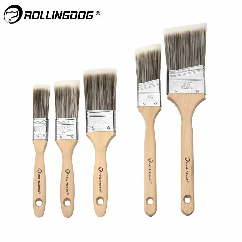 Набор кистей Rollingdog 25/38/38/50/63мм, синтетика, серия Standard, арт.10542