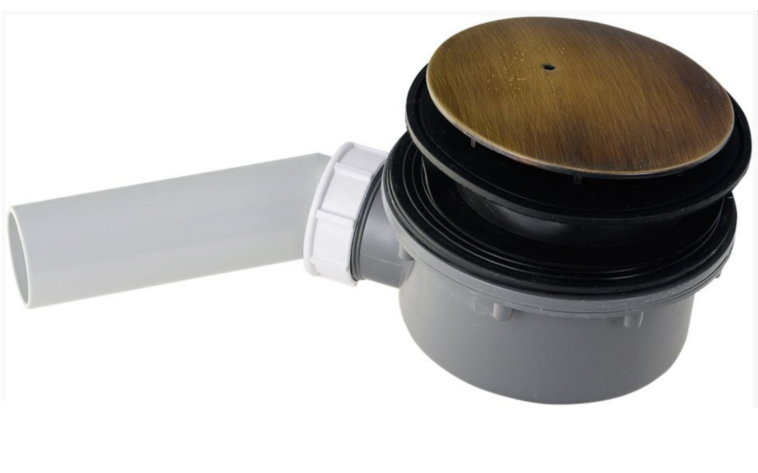 KERASAN Retro Сифон для поддона, бронза диаметр 90