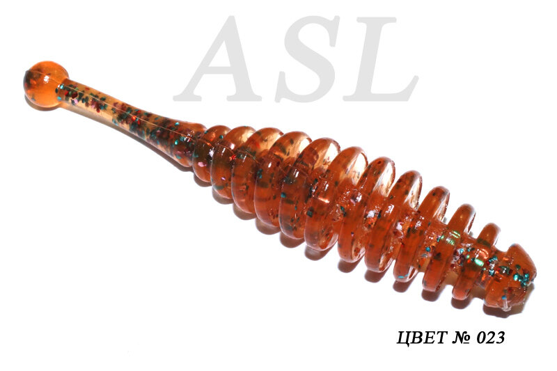 Силиконовая приманка ASL "Бу-Бу" цвет №023, L- 5см (2"), 10шт/уп