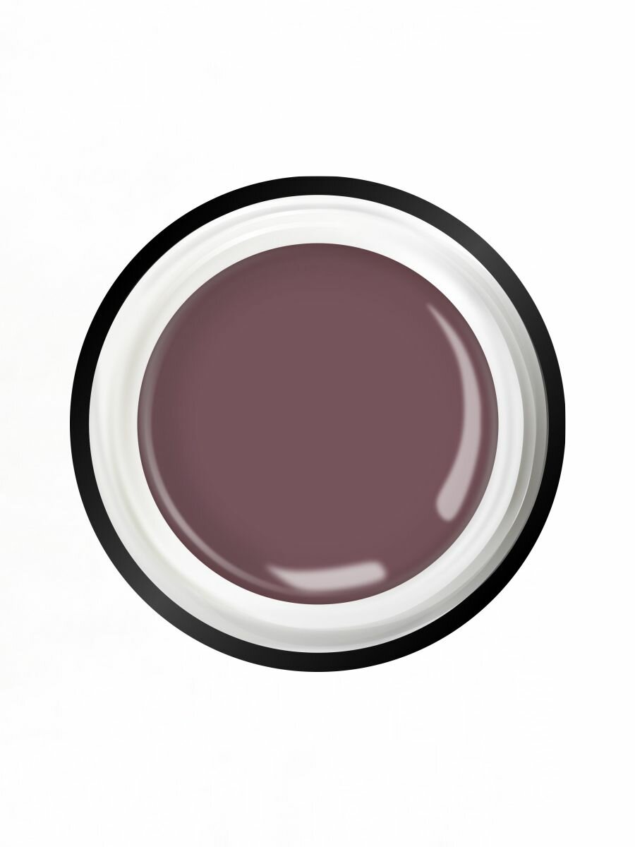 Nail Club Гель-краска с липким слоем коричневый GO-47 Smile, 5 мл.