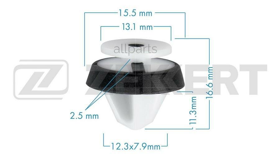 ZEKKERT BE-3563 Клипса крепёжная VAG (миним. кол-во заказа 10 шт)
