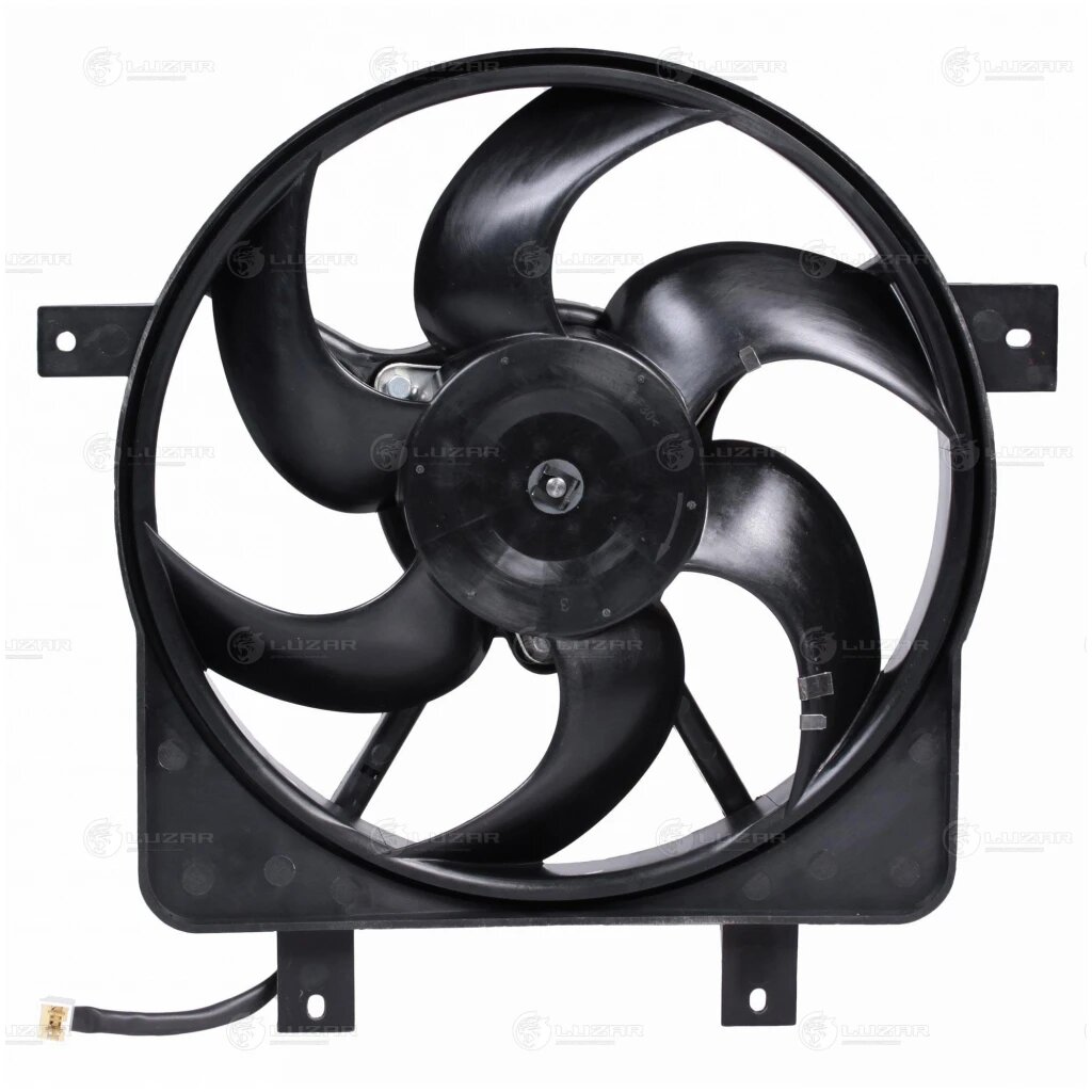 Двигатель охлаждения для а/м ВАЗ 2170 (в сборе с рамкой) "LUZAR"