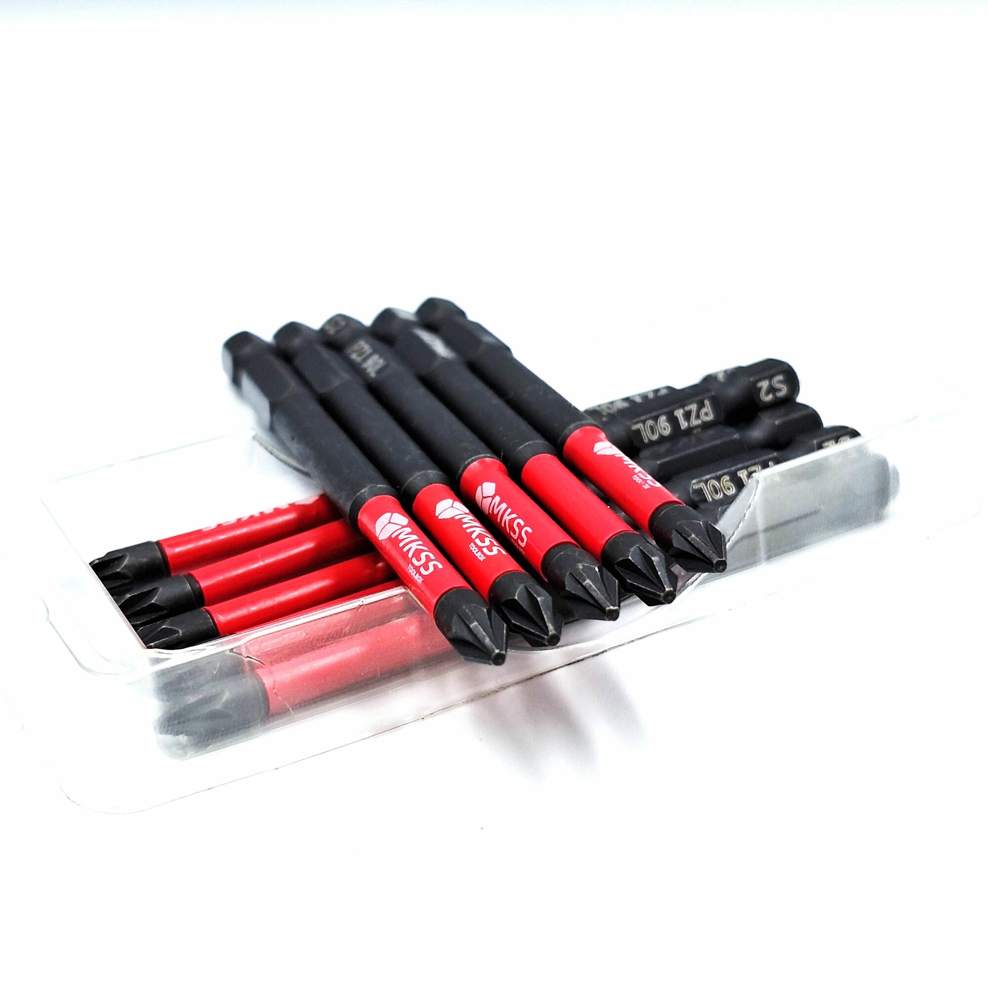 Бита торсионная магнитная PZ1x90 мм, набор 10 штук, MKSS