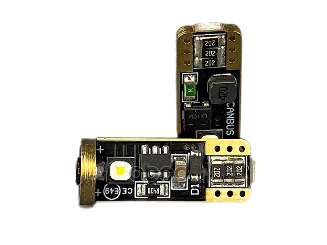 Светодиодная лампа 12v W5W (T10) w2,1x9,5d б/цок. габарит, номер к-т 2 шт. Ledison**** LEDISON арт. T10W