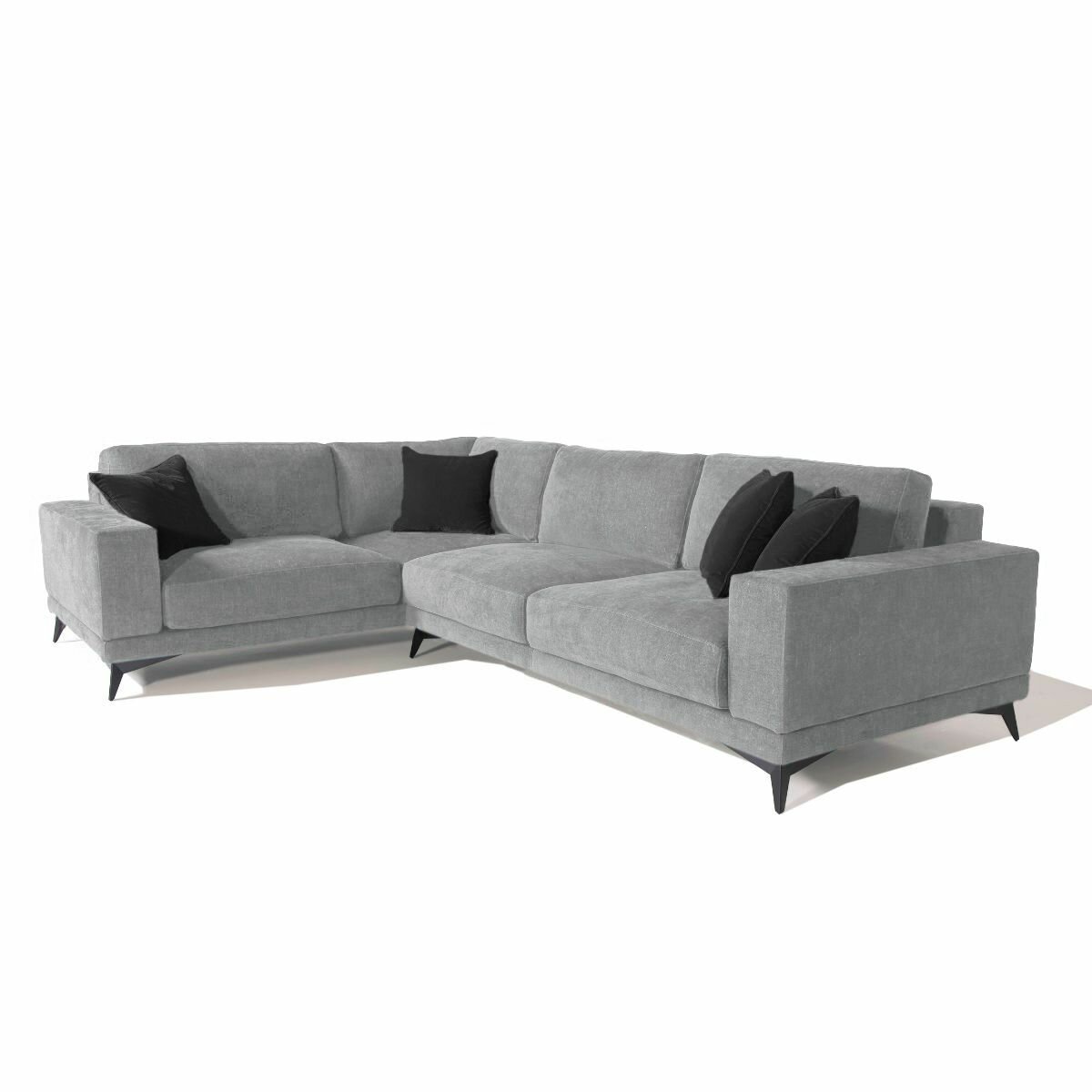 Диван Бергамо угловой левый в премиальном велюре 205х285/21