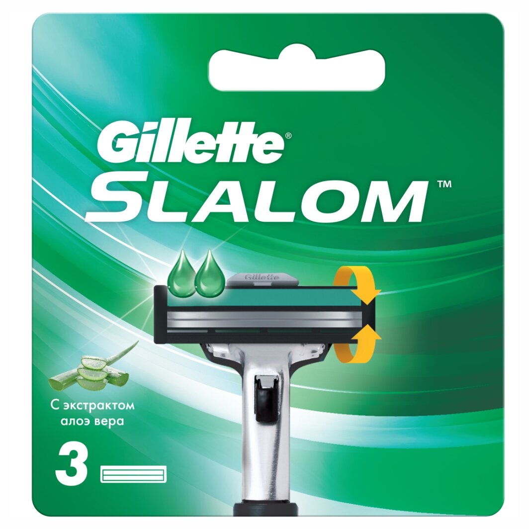 Сменные кассеты Gillette Slalom 3 шт