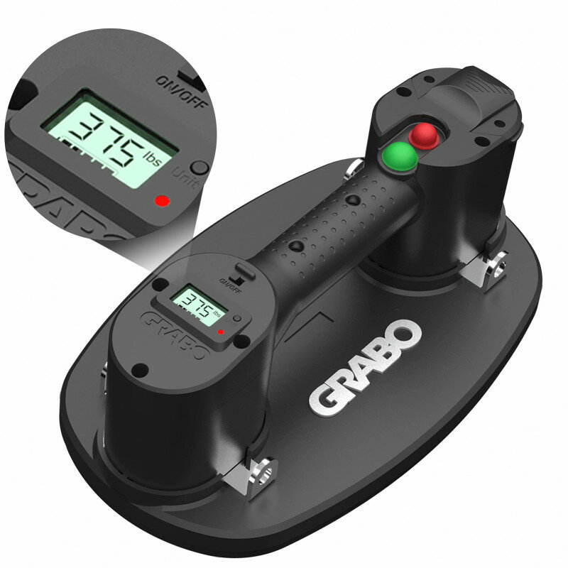 GRABO PRO Аккумуляторная Вакуумная присоска с автоподкачкой и манометром, 170кг