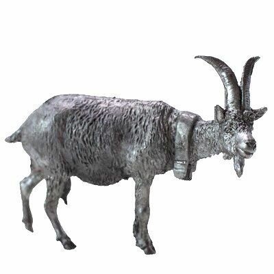 Оловянная фигурка Козочка 54 мм масштаб Коллекционная игрушка из олова Коза