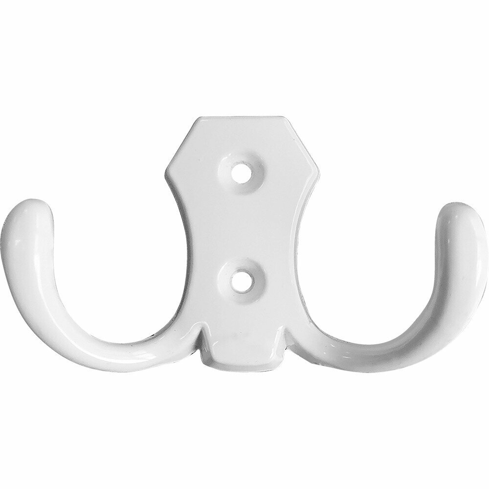 Крючок мебельный малый (белый), фурнитура для мебели