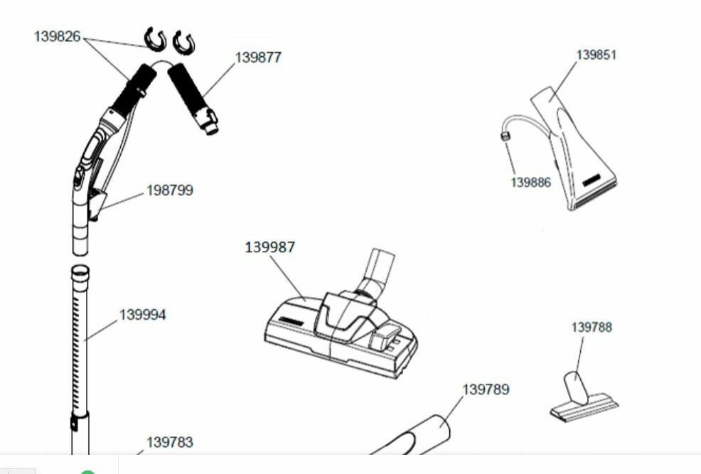 Кольцо (клипса) держатель шланга для пылесоса THOMAS LORELEA XT