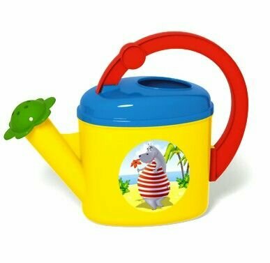 Лейка 0,5 л, для игры в песочнице, пластик, 1-5 лет, 20 см, красный