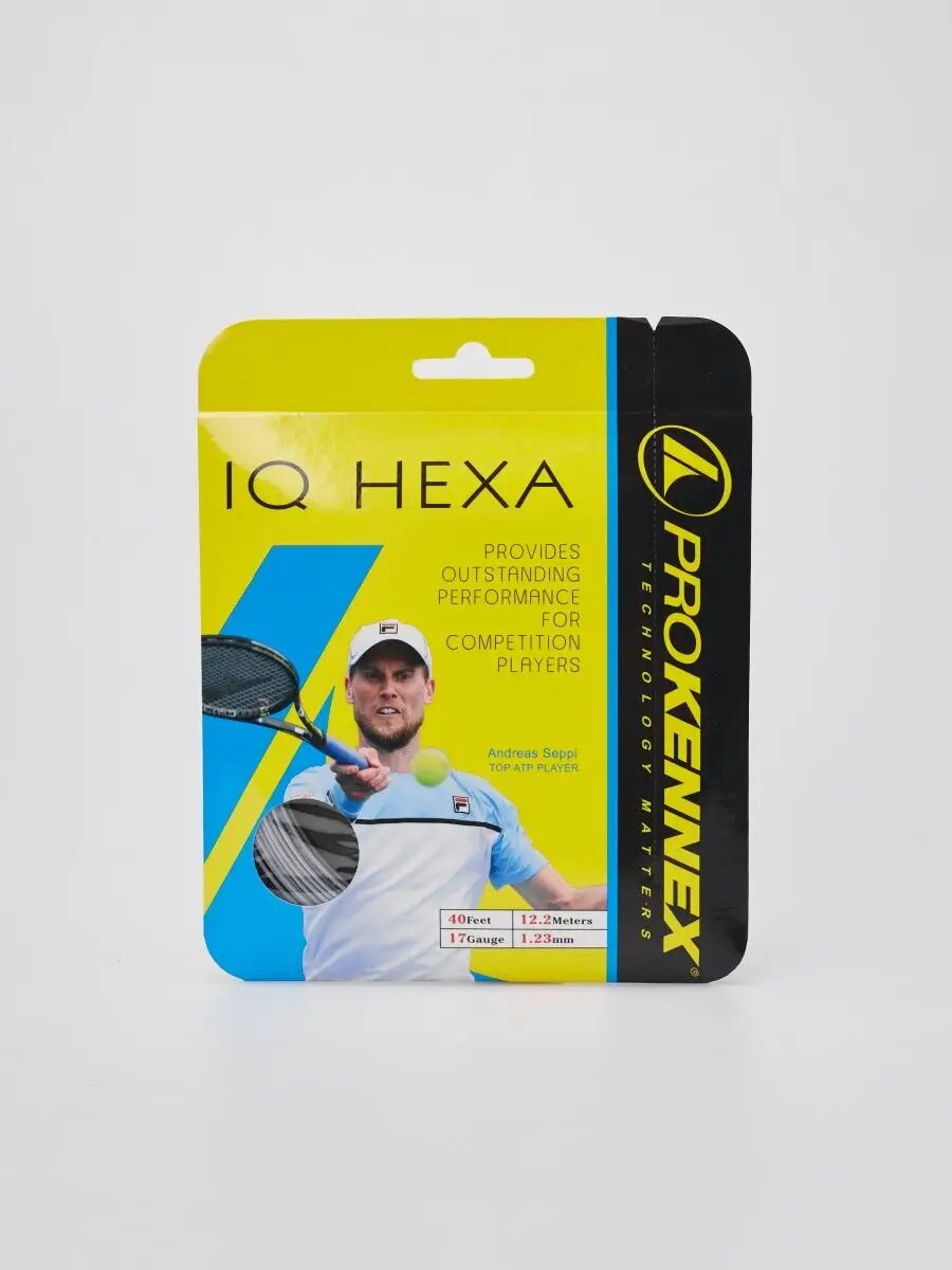 Струна для теннисной ракетки IQ HEXA Silver-1.23mm