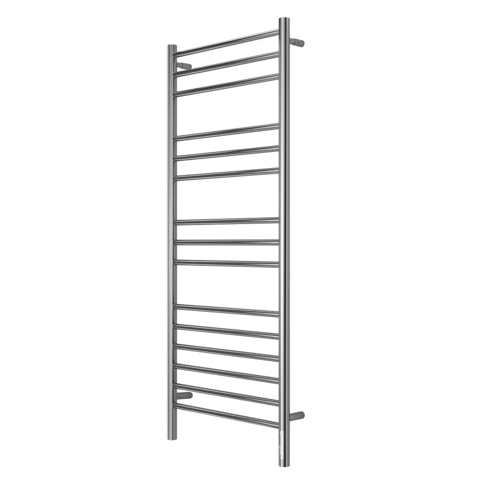Полотенцесушитель электрический с таймером TERMINUS (Терминус) Аврора П15 500х1300мм, межосевое расстояние 500мм, высота 1300мм, сверхпрочная пищевая нержавеющая сталь, сенсорный диммер 5-ого поколения Quick Touch, 3 температурных режима,