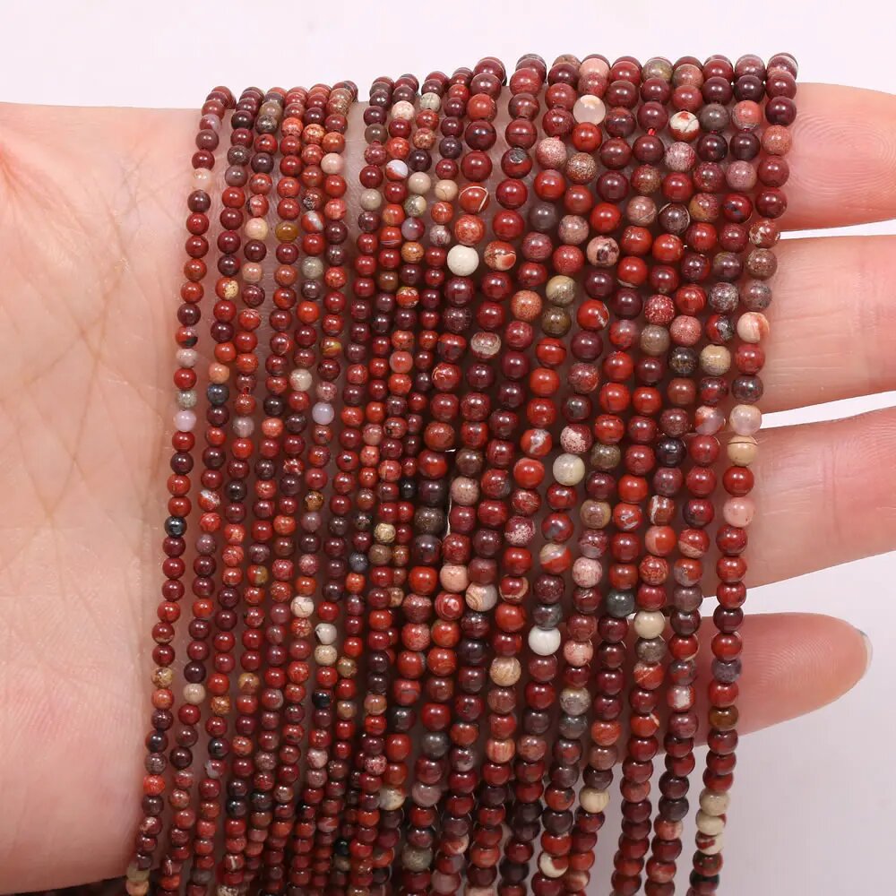 Бусины из розового кварца, аметистов, агата 2мм, 3мм 4 мм, Red Stone