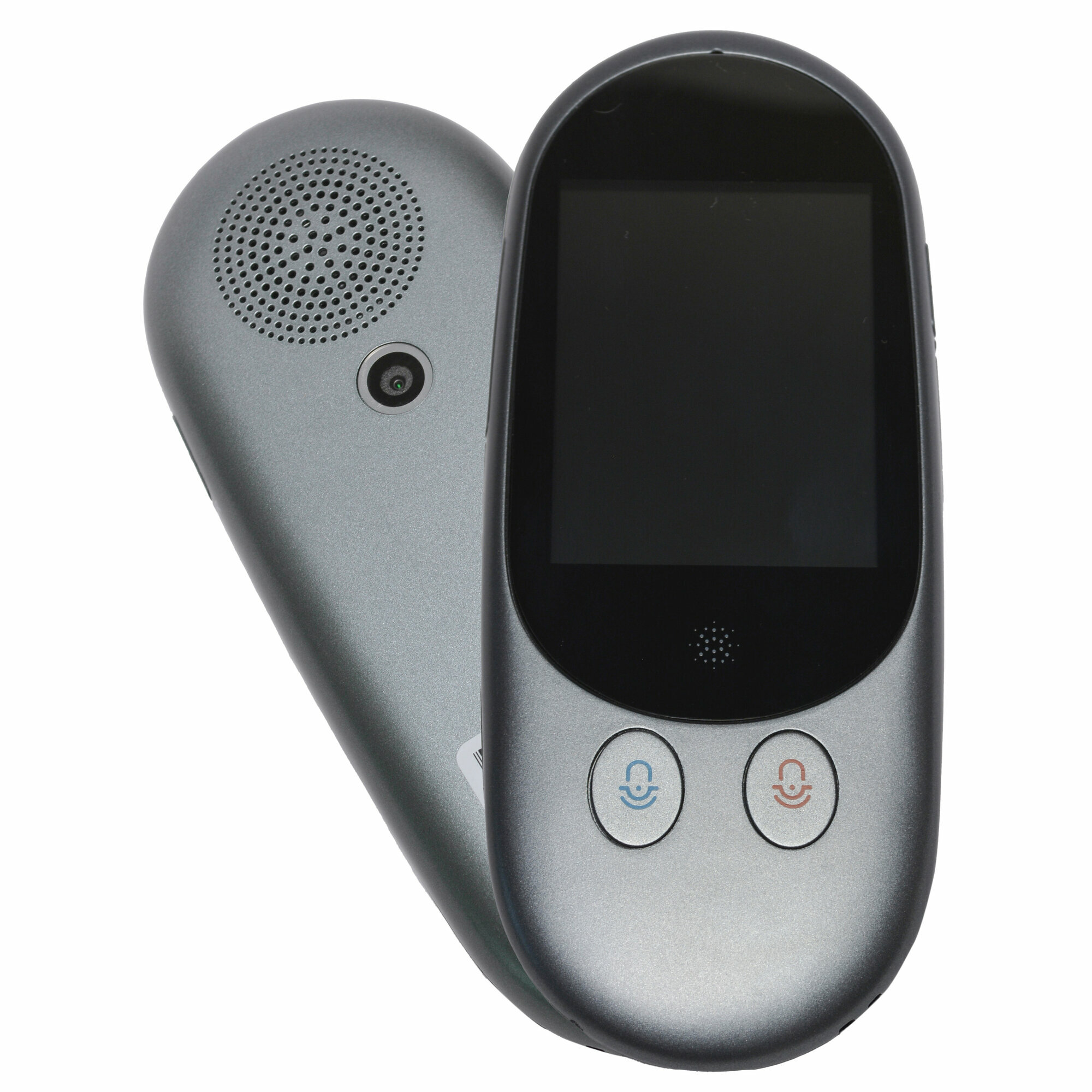 Портативный голосовой переводчик GSMIN F1A с экраном и камерой (60 языков, сенсорный экран 2,4 дюйма, камера) (Серый)
