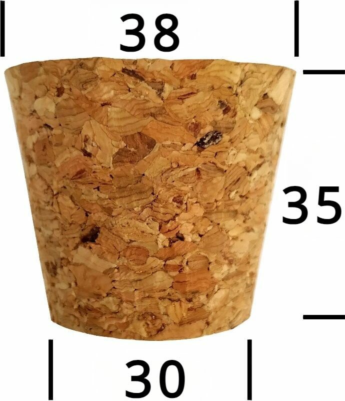 Корковая пробка для стеклянного термоса 2 шт