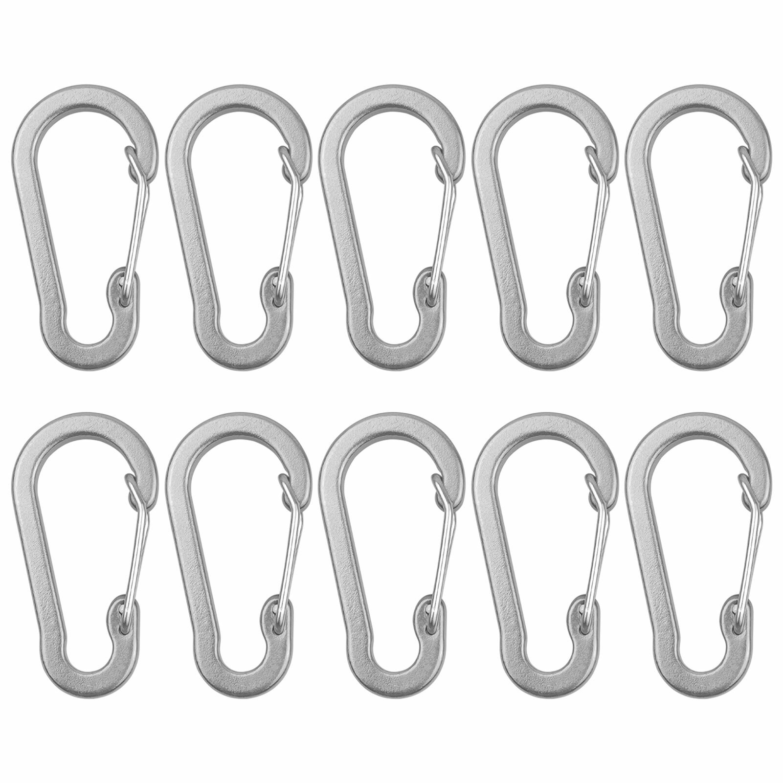 Мини-карабины из алюминиевого сплава, D-образные кольца для брелоков, походов, рыбалки, походов, аксессуаров для снаряжения для активного отдыха