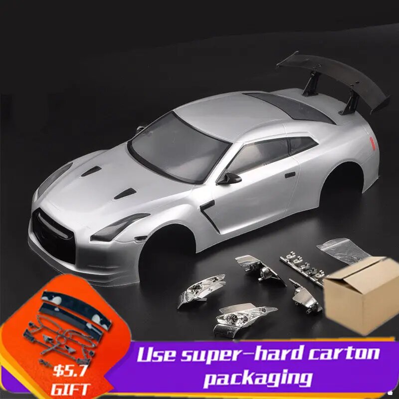 GWOLVES Корпус для RC автомобиля 1/10 Drift 195/190 мм ПВХ