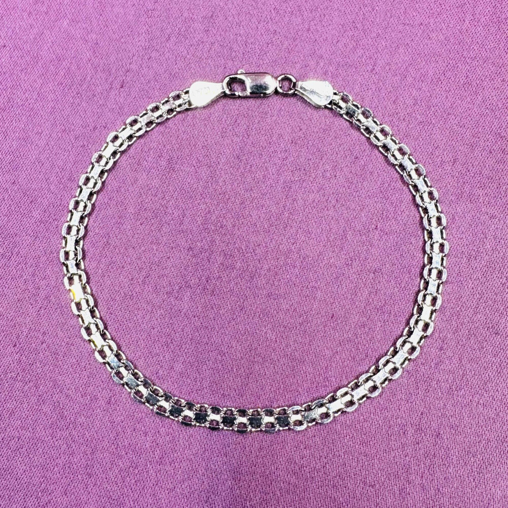 Браслет, серебро, 925 проба, родирование