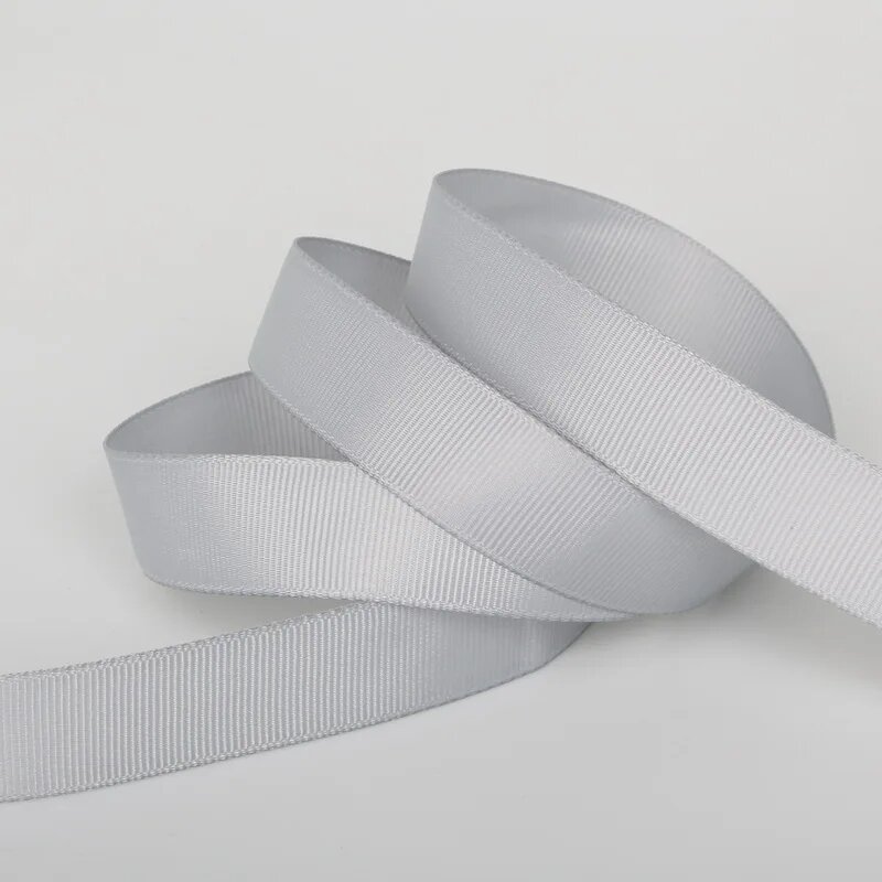 Полиэстровая репсовая лента Celadon Белый, Gray, 15mm