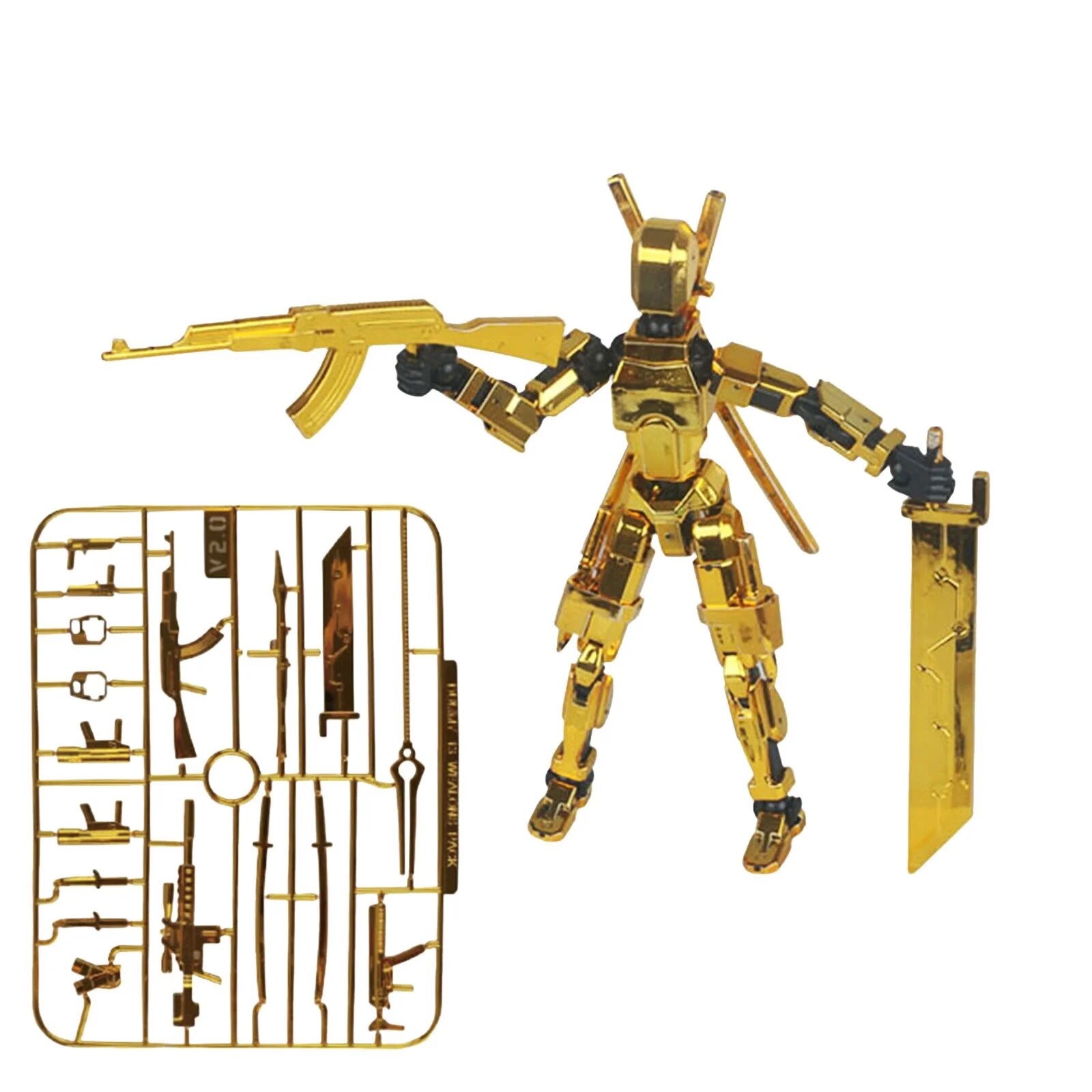 Подарок для мальчиков Фигурка Фигурка Печатная подвижная 13 шарнирных роботов-манекенов Фигурки Подарки на День святого