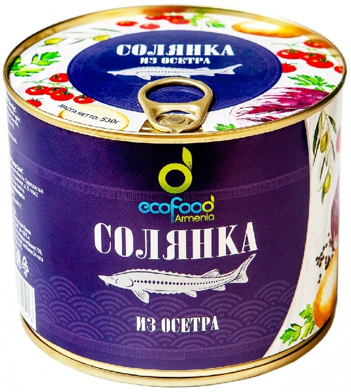 Солянка ECOFOOD из осетра /жесть/ 530г