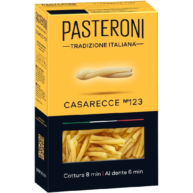 Макаронные изделия PASTERONI CASARECCE №123 / Казаречче /картон/ 400г