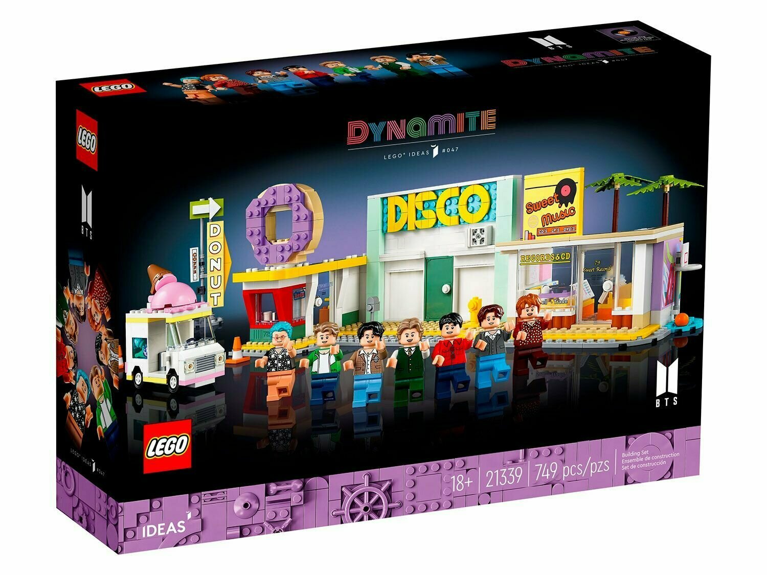 Конструктор LEGO BTS Dynamite 21339 Ideas(Динамит BTS ) 749 деталей, 18+