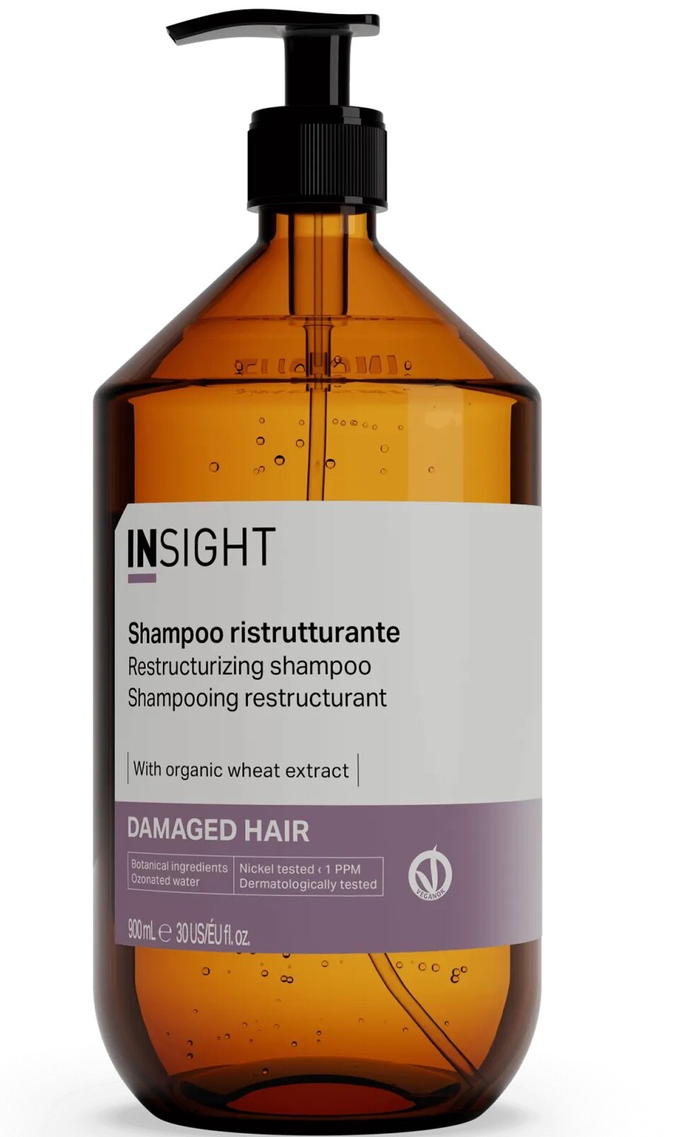 INSIGHT Damaged Hair Шампунь для восстановления поврежденных волос 900 мл стекло (476389)