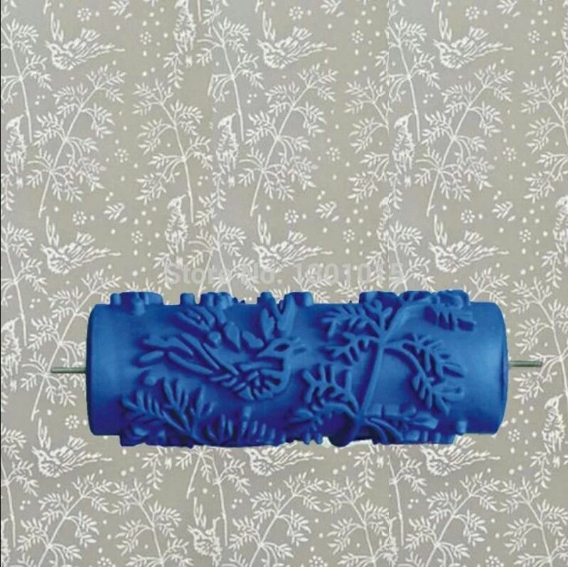 Валик декоративный резиновый жесткий с подставкой STMDecor EL005A (150мм) ветвь и птица EL005A (002Y)