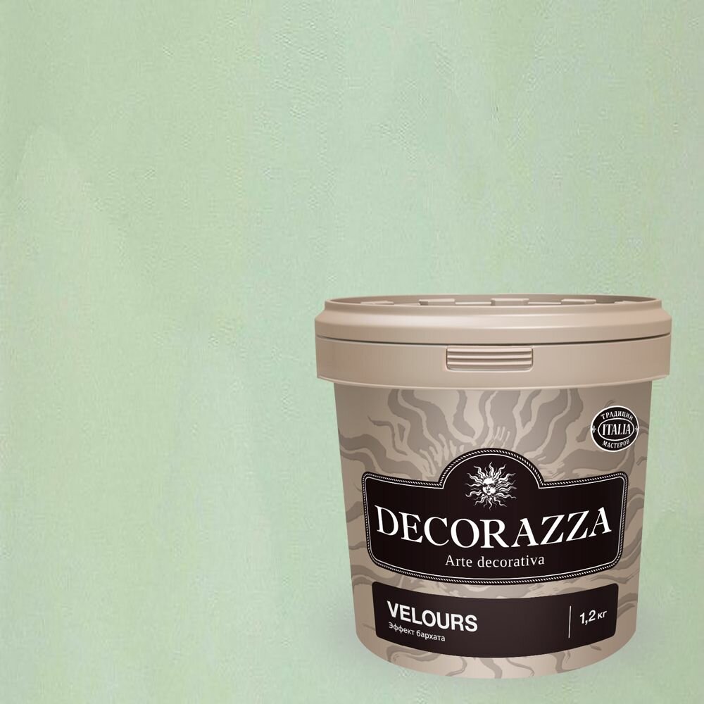 Декоративная штукатурка с эффектом бархата Decorazza Velours (1,2кг) VL 10-13