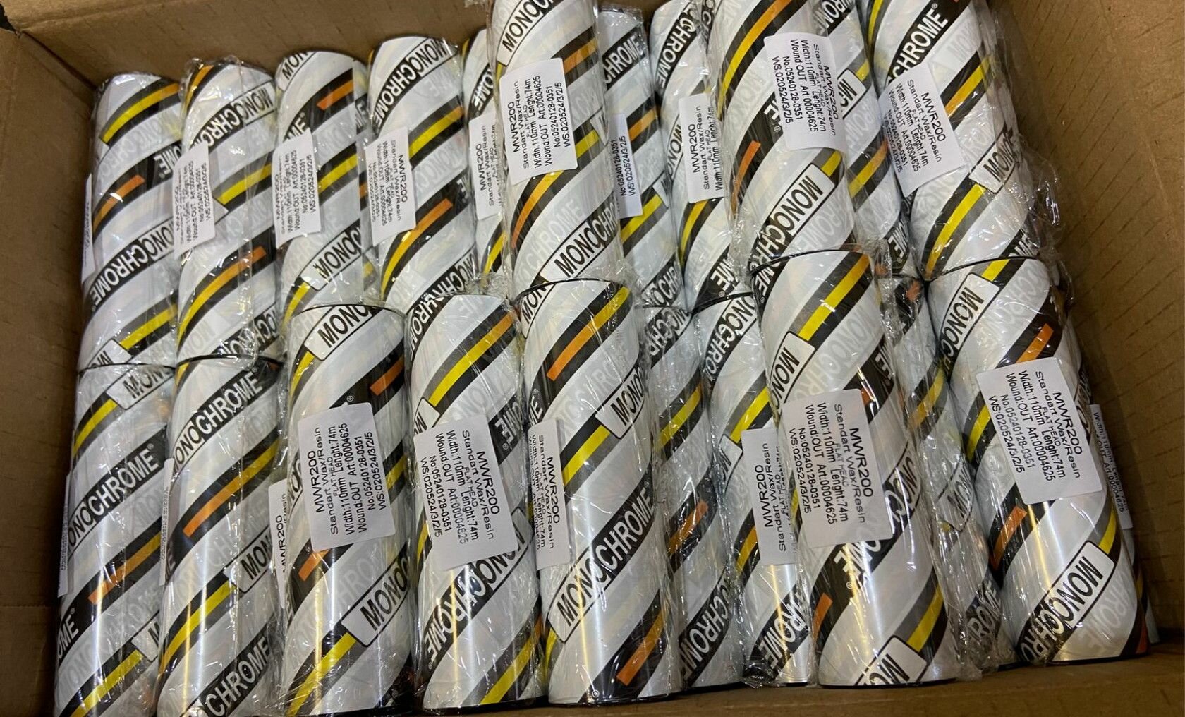 Красящая лента риббон W/R 110х74 (out x 0.5)/ 60 штук в коробке