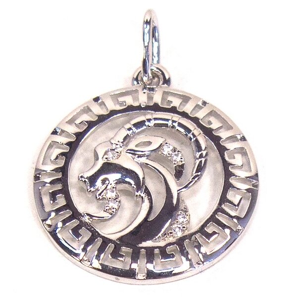 Подвеска, серебро, 925 проба, родирование, фианит