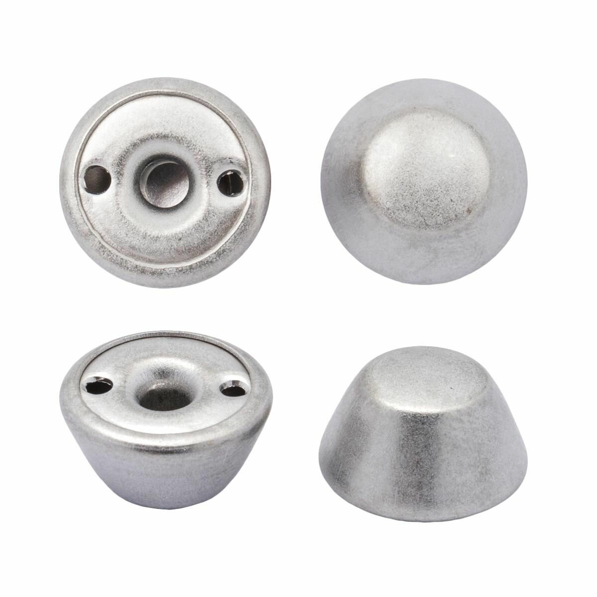 Хольнитен джинсовый BIG D 11 мм, "Конус" цветной металл без гвоздя, серебристый, 50 шт (53481)