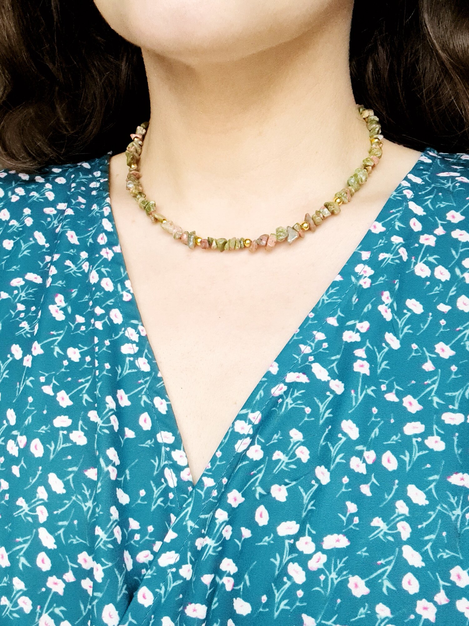 Чокер, яшма