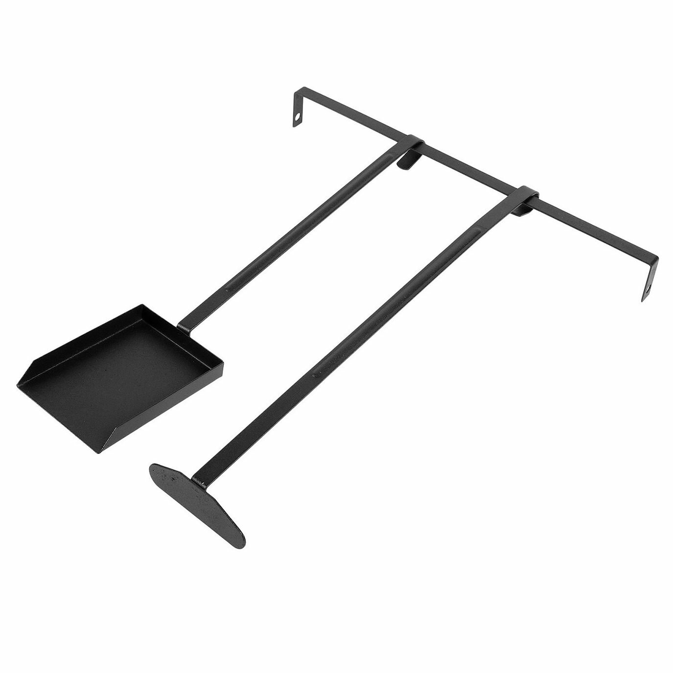 Набор для мангала: кочерга, совок и кронштейн, металлические аксессуары для пикника, дачи и отдыха на природе, для удобства приготовления на гриле и барбекю