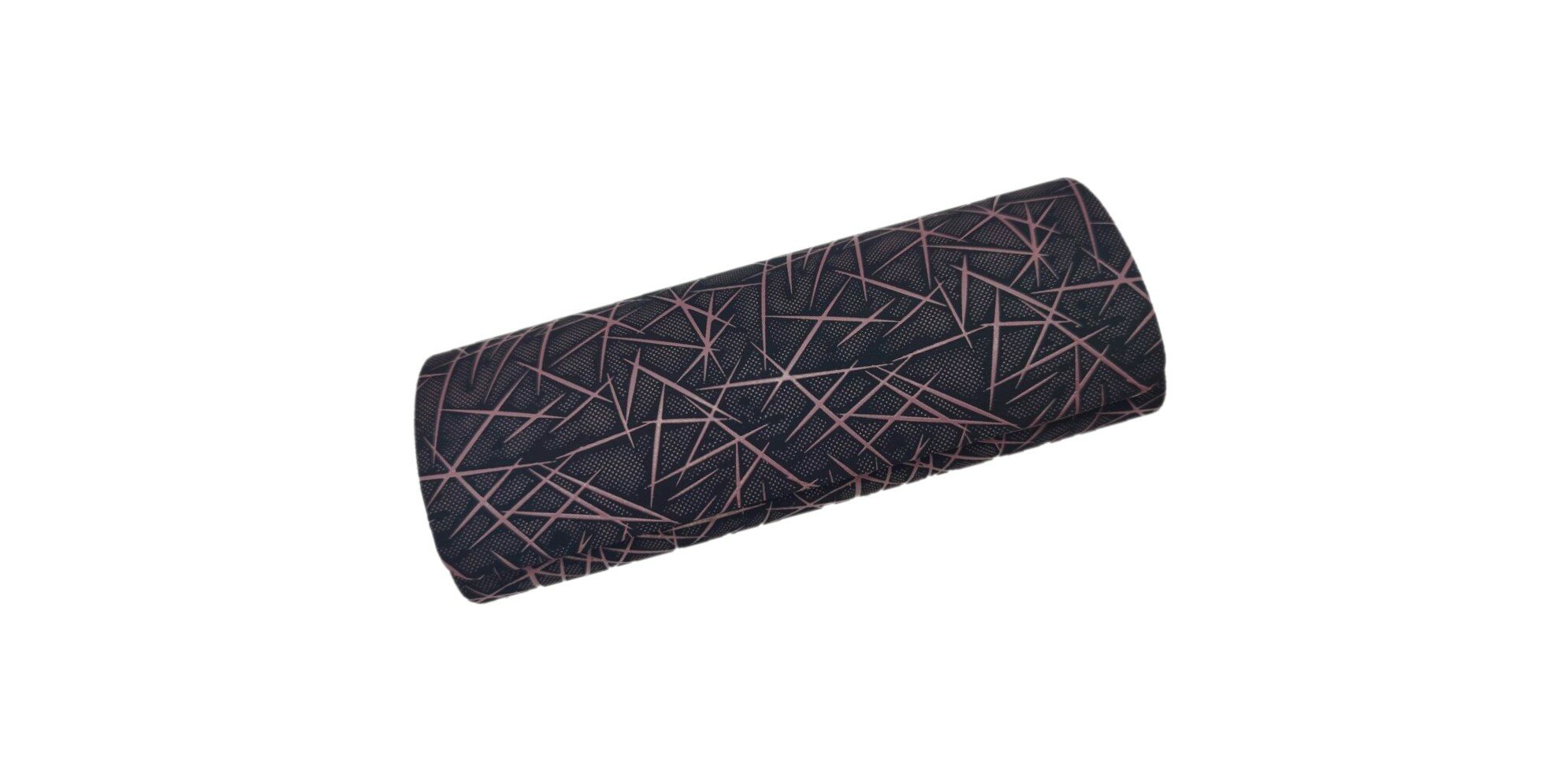 Футляр для очков на магните_очечник_чехол для очков с рисунком черно-голубой