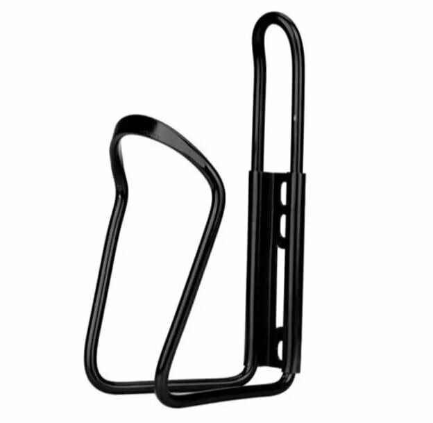 Флягодержатель черный, алюминиевый для велосипеда, вес: 36 грамм