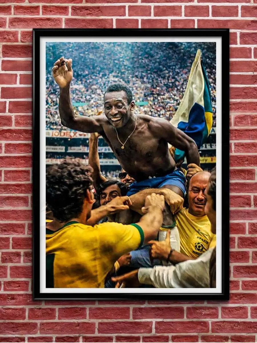 Плакат, Постер Pele (А3 постер на стену)