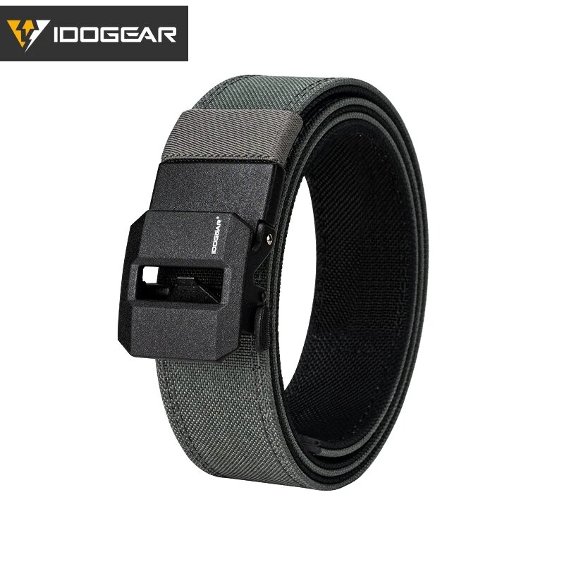 Тактический ремень IDOGEAR 1,5 дюйма черный XL, Серый, Grey