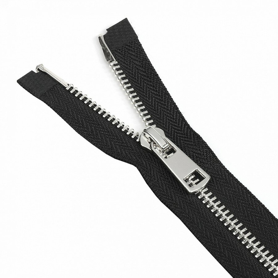 Молния MaxZipper мет. Титан N5 никель 70см цв. F322 черный уп.1 шт