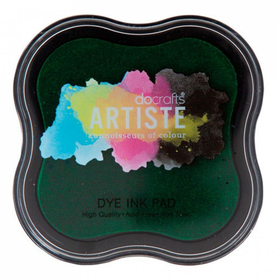 Подушка штемпельная быстро сохнущая, зеленый зеленый * DOCRAFTS DOA550201