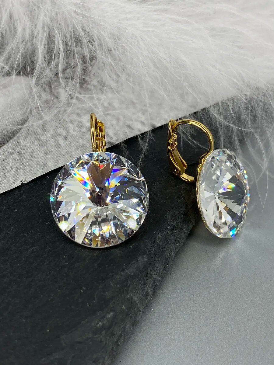 Серьги, кристаллы Swarovski