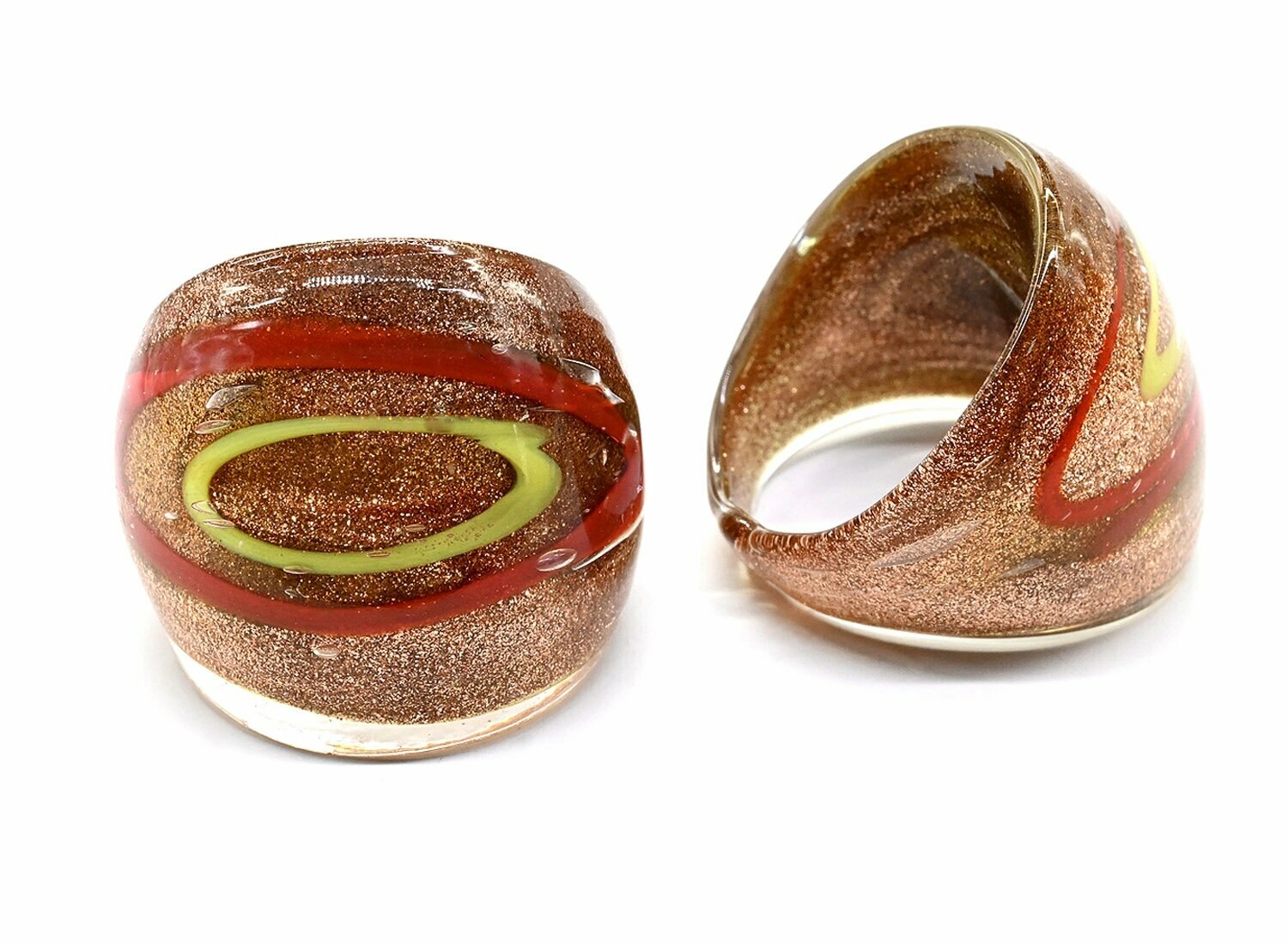 Кольцо, муранское стекло